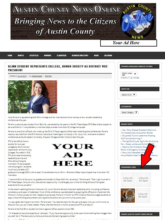 Sponsored Ad - Austin County News Online